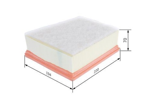 Air Filter Fits RENAULT Talisman KP L2m 1.6 1.6d 15 to 19 Bosch ...