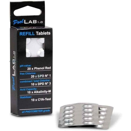 Reagents for Pool LAB - PoolWaterLAB - Water Tester - Refill Tablets ...