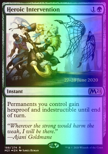 MTG Heroic Intervention (188s/142) Core Set 2021 Promos LP FOIL | eBay