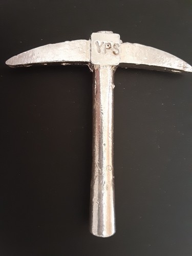 1 oz 0.999 FINE SILVER "Yeager's" Poured Silver *PICKAXE* | eBay