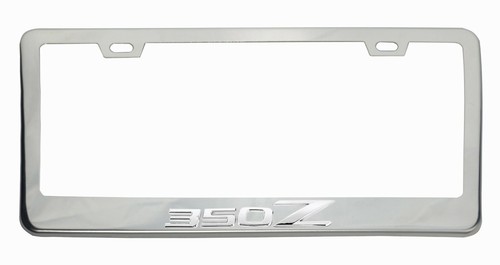 3D Chrome Letter 350Z Emblem Chrome Stainless License Plate Frame Rust ...