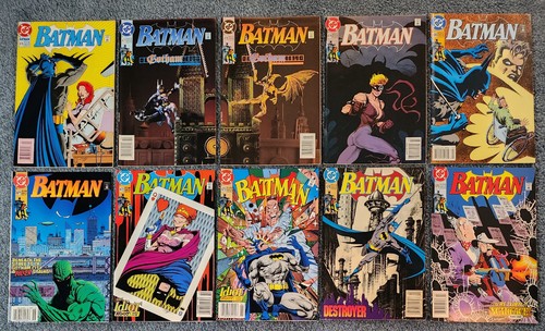 Batman Lot of 10 #471-480 DC Comics 1991-92 1st Renee Montoya/Pagan VF ...