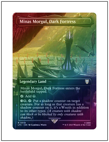 1x Minas Morgul, Dark Fortress, Foil Borderless, Lord of the Rings ...