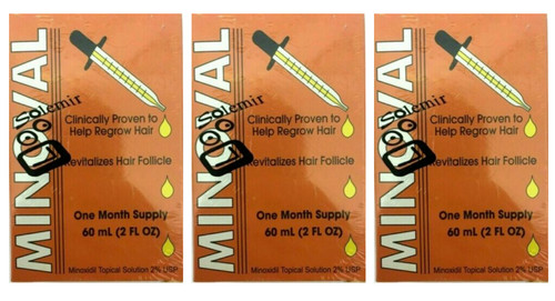 MINOVAL Hair Regrowth Treatment 2% for Women 60 ml / 2oz (Pack of 3) | eBay