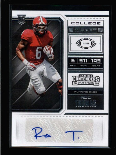 ROC THOMAS 2018 CONTENDERS DRAFT PICKS COLLEGE TICKET AUTOGRAPH AUTO ...