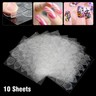 10 Sheets 240 Tips Double Sided False Nail Art Adhesive Tape Glue ...