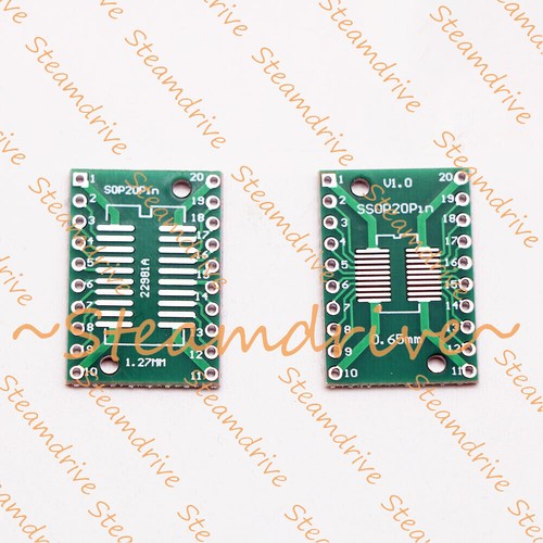 SOP20 TSSOP20 DIP20 PCB SMD DIP/Adapter Plate Pitch 0.65/1.27mm(1pcs ...