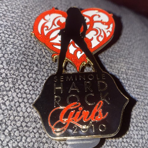 TAMPA SEMINOLE Hard Rock HOTEL CASINO HR PIN Girls 2010 RED/WHITE HEART ...