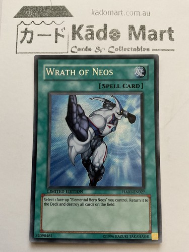 Wrath of Neos HA01-EN027 Secret Rare Limited Edition YuGiOh TCG Card | eBay
