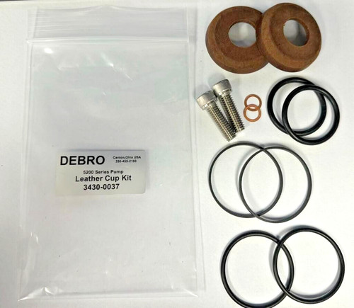 HYPRO or DEBRO 5200 Series Piston Pump 3430-0037 Leather Cup Kit 5210 ...