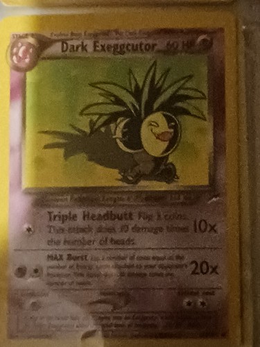 Misprint Dark Exeggutor Card | eBay
