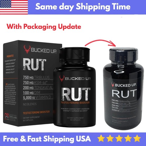 BUCKED UP RUT TESTOSTERONE BOOSTER 90 Capsules 90 Capsules Hormone ...