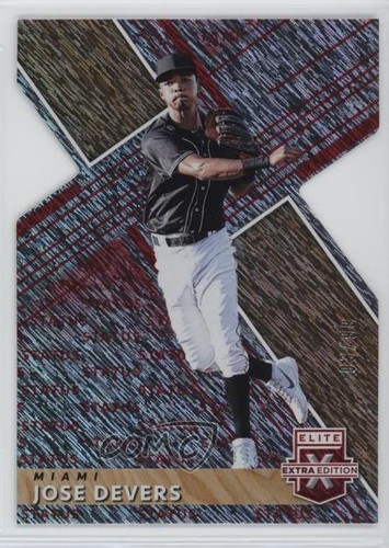 2019 Panini Elite Extra Edition Status Red Die-Cut /99 Jose Devers #128 ...