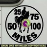 SO FAR BEHIND Endurance Riding Vinyl Decal Sticker Rider Horse Car ...