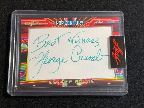 2023 Leaf Pop Century Autograph Signed Cut Signature George Crumb ...