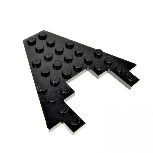 1x Lego Wedge Construction Plate 8x8 Black Neck 3x4 Bug Boat Ship Space ...