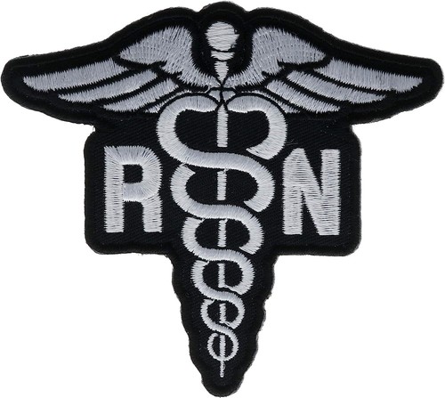 RN Medical Caduceus EMS Embroidered 3" Patch Jacket Vest MC USA ...