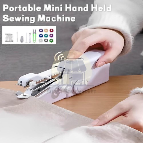 Mini Portable Smart Electric Tailor Stitch Hand-held Sewing Machine ...