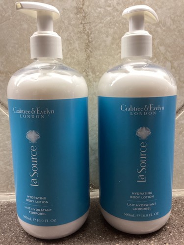 Crabtree & Evelyn LA SOURCE Body Lotion (2) HYDRATING CREAM 16.9 oz ...
