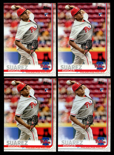2019 Topps #303 Ranger Suarez Rookie Lot of 4 Philadelphia Phillies | eBay