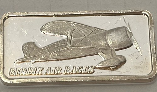 World Of Flight Bendix Air Races 1 Oz .999 Silver Art Bar | eBay