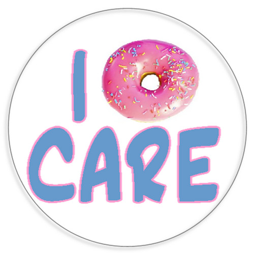 I Donut Care - 10 Pack Circle Stickers 3 Inch - IDC Do Not Doughnut Humor | eBay