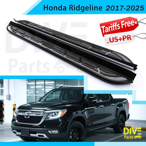 2Pcs Black Running Board Fits for Honda Ridgeline 2017-2025 Side Steps ...