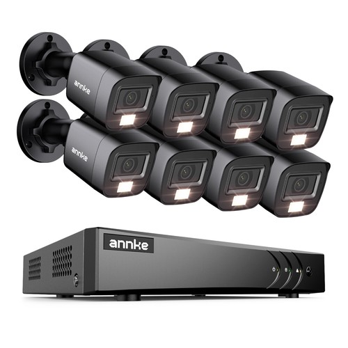 ANNKE 8CH 3K 5MP Lite DVR 1080P CCTV Security Camera System Color Night ...
