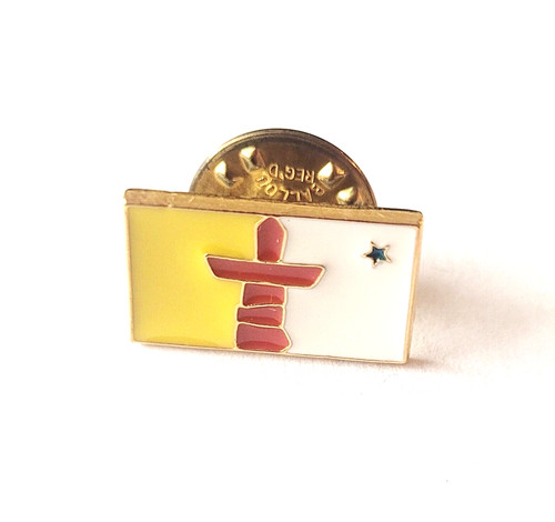 Nunavut Flag Lapel Pin - Canadian Inuit Indigenous Political Territory ...