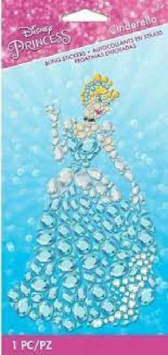 Disney Stickers CINDERELLA BLING STICKERS 3 PKGS OF 1 PC EACH | eBay