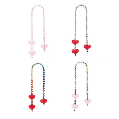 Sturdy Pink Heart Striped Hangings Accessory Perfect For Travel And ...