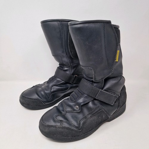 Sheltex Bullson Motorcycle Boots UK 5 EU 38 Black Leather Waterproof ...