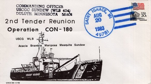 USCGC SUNDEW WLB 404 - SAINT IGNACE, MI 1983 FDC17665 | eBay