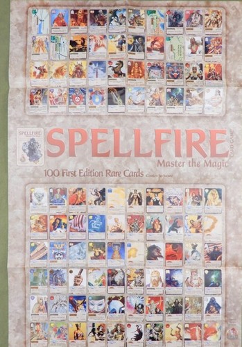TSR Spellfire Spellfire - Limited Ed Poster of 1st Ed Rare Card Set VG+ ...
