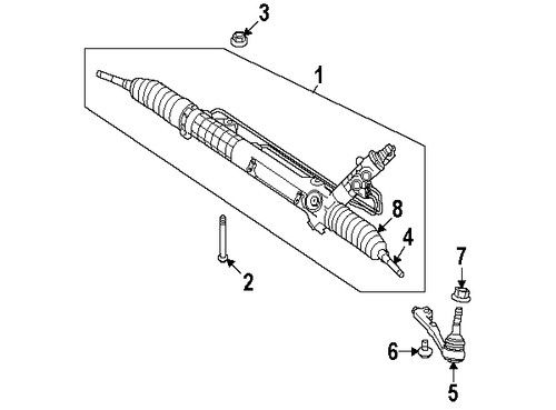 BMW 32106765080 GENUINE OEM OUTER TIE ROD BOLT | eBay