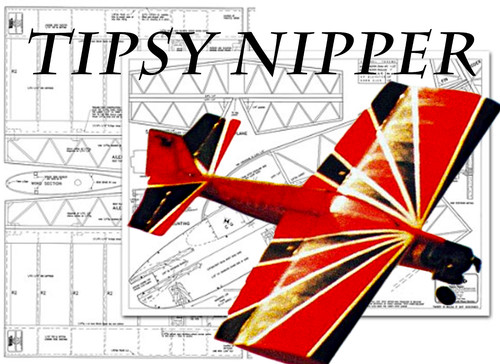 Tipsy Nipper Fun Fly 43" WS RC Airplane Laser Cut Balsa Short Kit + Plans | eBay