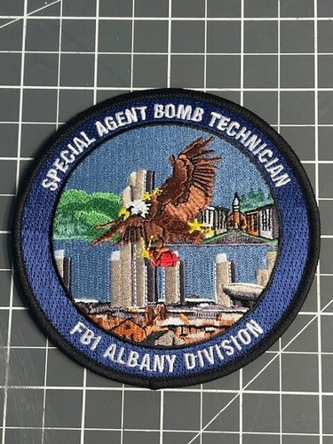 FBI Albany NY Special Agent Bomb Technician Patch EOD Bomb Squad Law ...