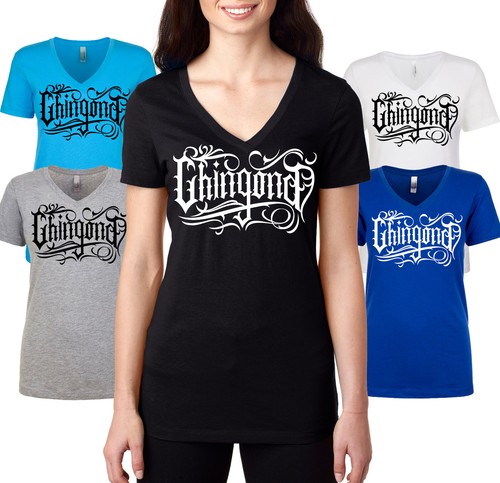 Chingona mexican Latina Graphic Font Intelligent Fearless Boss Women t ...