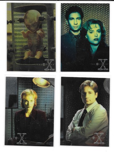 1995 Topps X-Files Series Season 1 Finest Chromium Insert Set of 4 ...