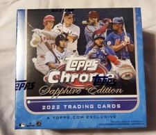 2022 Topps Chrome Update Sapphire Baseball Checklist Info, Box