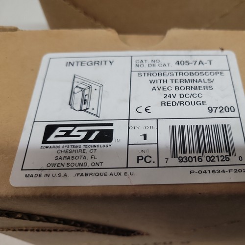 Edwards EST 405-7A-T Harsh Environment Strobe NIB! 793016021250| eBay