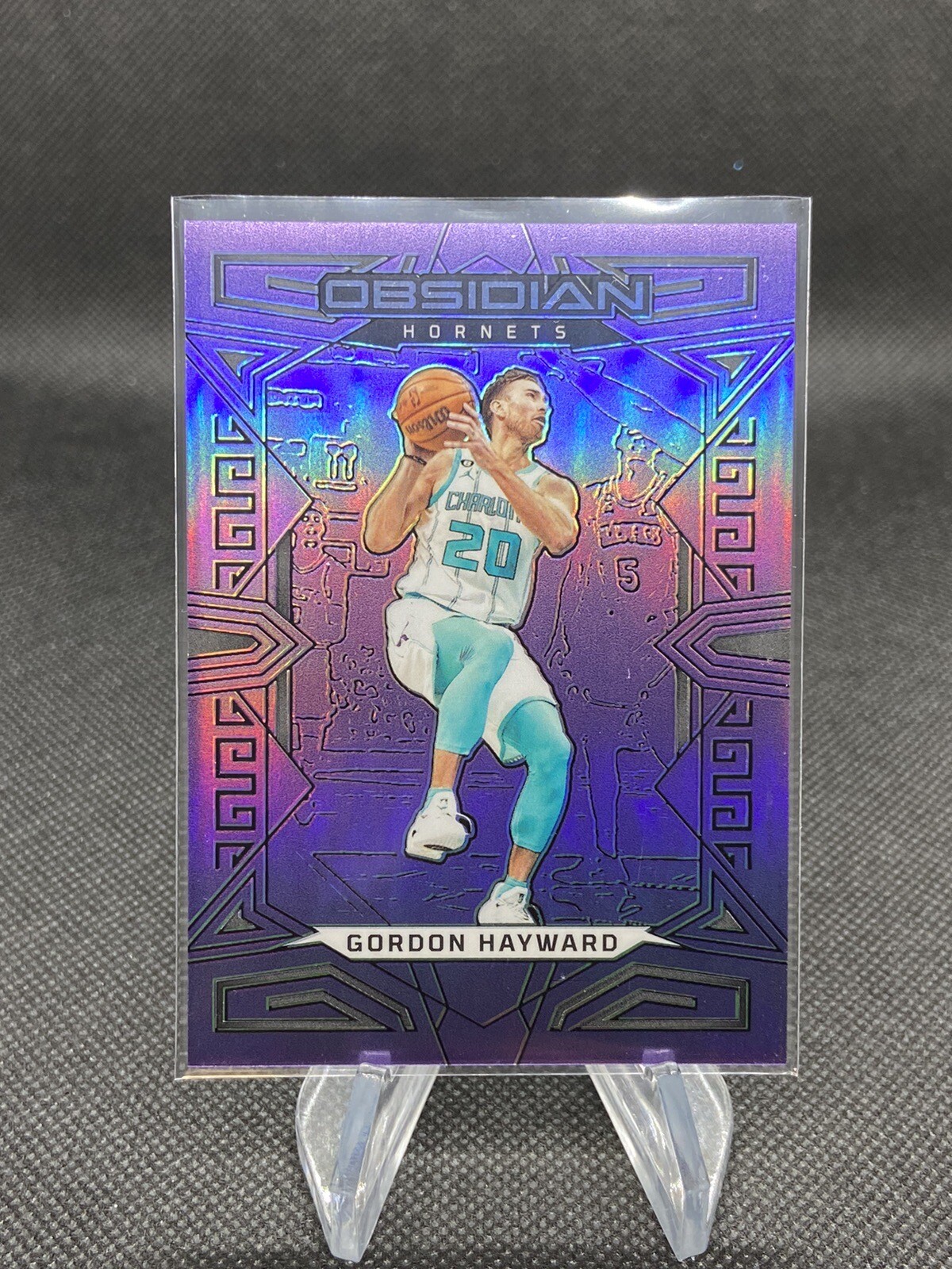 Gordon Hayward 2022 Obsidian #37 Electric Etch Purple Flood /49 Price ...