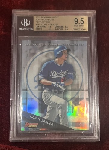 2015 Bowman's Best Top Prospects Refractor Corey Seager #TP-1 BGS 9.5 Gem Mint | eBay