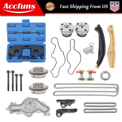 Timing Chain Kit Tool Camshaft Water Pump For Lincoln MKZ MKX MKs Ford ...