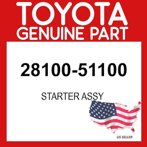 Toyota Genuine 28100-51100 Starter Assy 2810051100 OEM | eBay