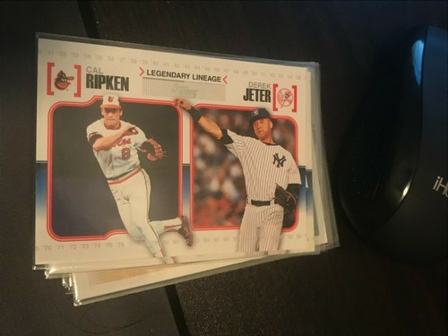 DEREK JETER/cal ripken jr 2010 Topps Legendary Lineage #LL17 YANKEES ...
