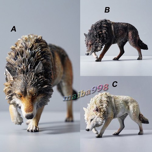 Vivid 1/6 North America Grey Wolf Action Figure Model Statue Toy Home ...
