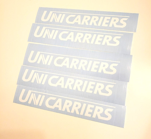 Uni Carriers Forklift Decals Stickers 14" Gloss white set of 4 FAST USA ...