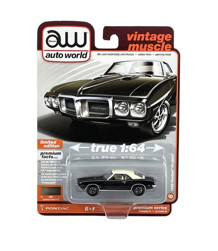 AW Auto World Diecast Cars 1 64 1969 Pontiac Firebird Auto World Muscle ...