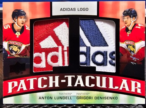 Lundell / Denisenko 21/22 Upper Deck Premier Dual Adidas Logo Patch ...